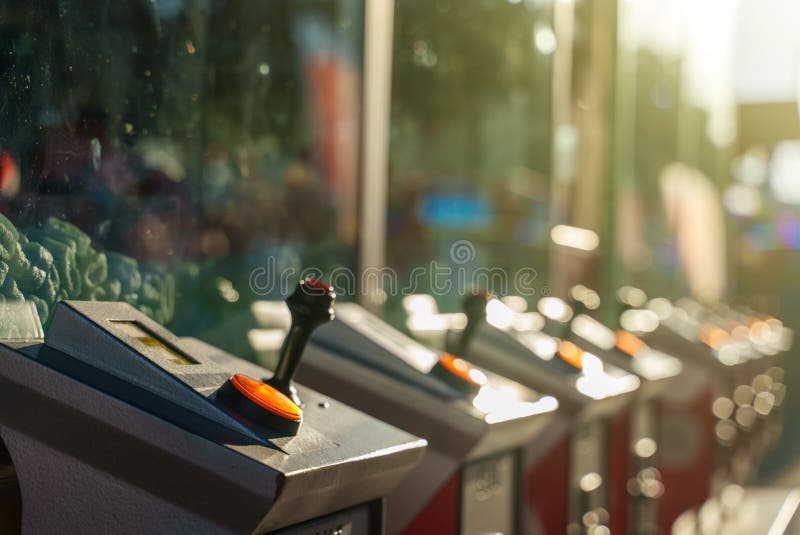 Mechanical Claw Game Machine. Stock Photo - Image of park, public ...