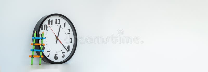 Mechanical Clock Close-up on a Light White Background. Exact Time ...