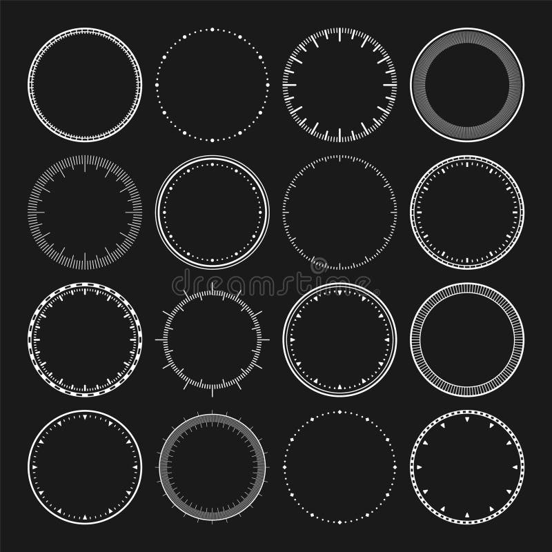 Mechanical Clock Faces, Bezel. White Watch Dial with Minute and Hour ...