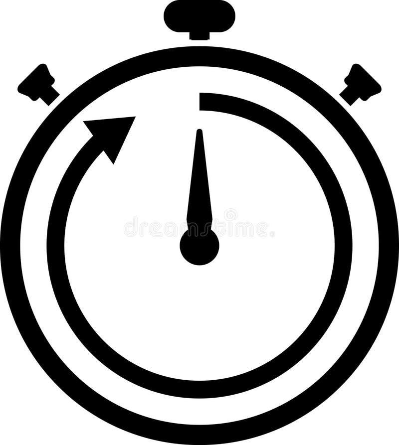 Mechanical Clock Icon. Time Symbol. Clock Time Sign Icon Mechanical ...