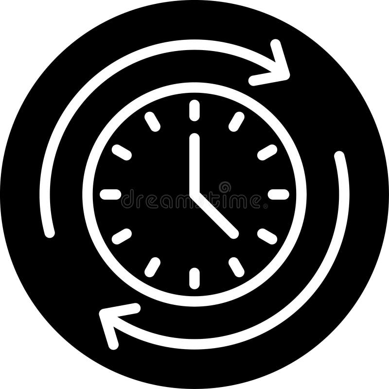 Mechanical Clock Icon. Time Symbol. Clock Time Sign Icon Mechanical ...