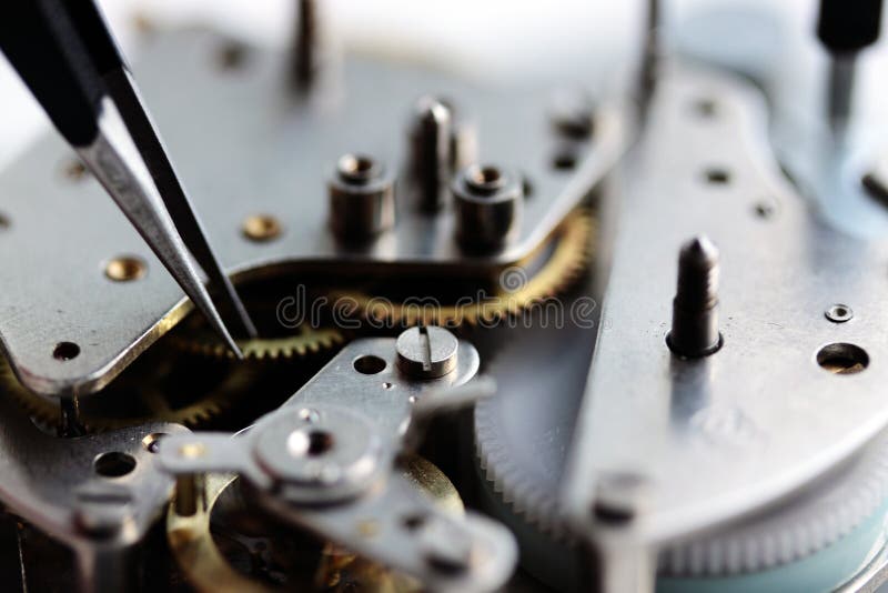 Mechanical Clockwork Inside Stock Image - Image of motor, inside: 14937913