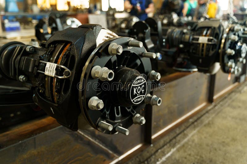 Mechanical Components Displayed at a Local Automotive Workshop for ...