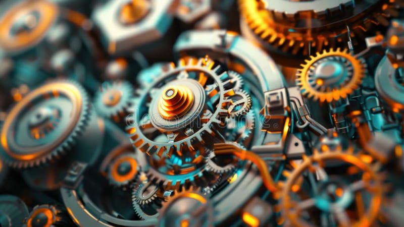 Mechanical Components of a Machine S Internal Workings Stock Video ...