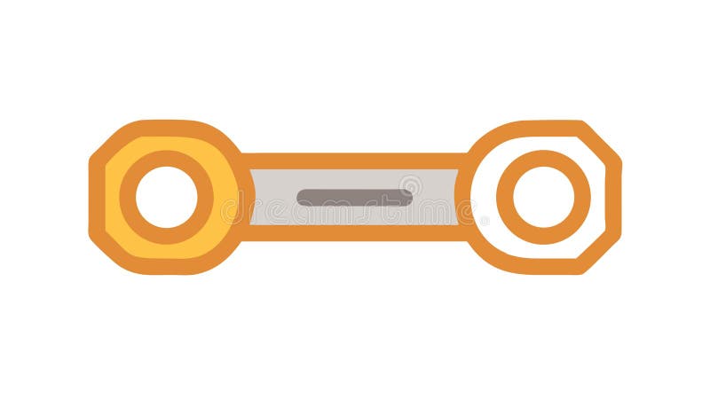 Mechanical Connecting Rod Part Vector Icon, Vector Design Generative AI ...