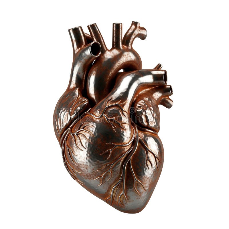 Copper heart stock image. Image of produce, sketch, orange - 388110813