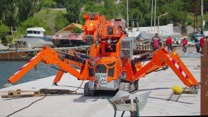 Mechanical Crane System. Automated Industrial Robot, 4th Industrial ...