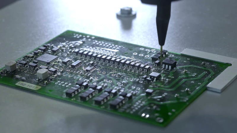 Mechanical Creation Process of Electronic Circuits. Creating an ...