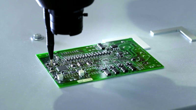 Mechanical Creation Process of Electronic Circuits. Creating an ...