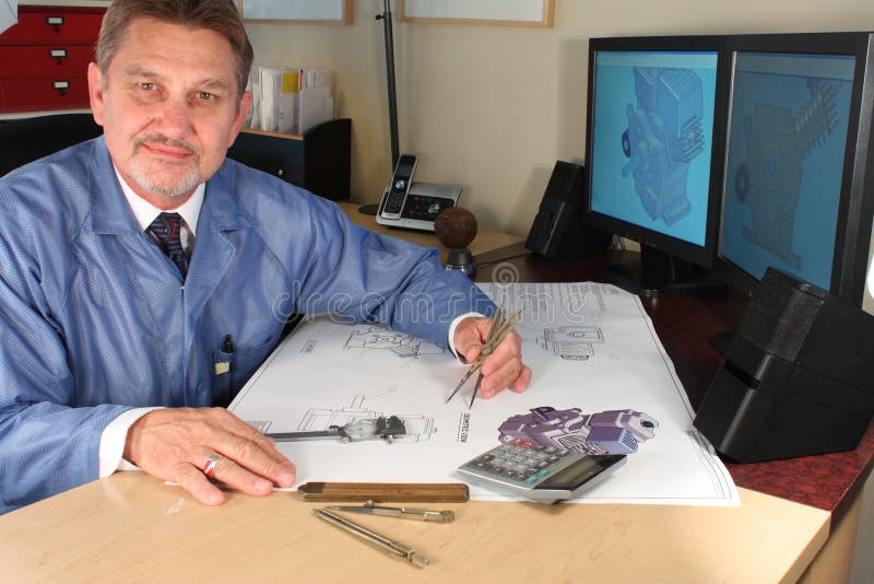 Mechanical designer stock photo. Image of frame, manager - 14729294