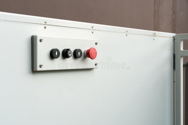 Buttons for Electrical Control Panel Stock Image - Image of light ...