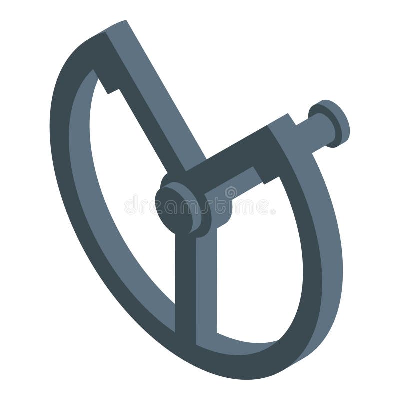 Mechanical Device with Wheel and Lever System Isometric Illustration ...