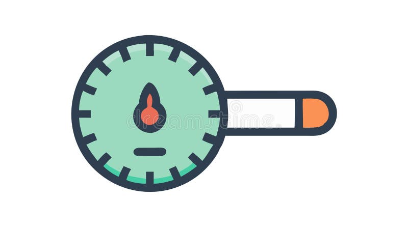 Mechanical Dial Indicator Gauge Vector Measurement Tool Icon, Vector ...