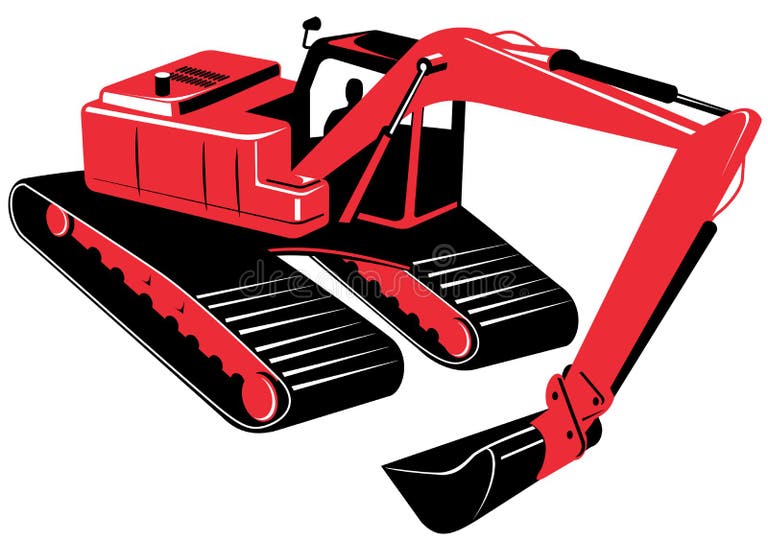 Excavator Top View Stock Illustrations – 358 Excavator Top View Stock ...