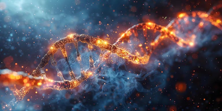 Mechanical DNA Helix in Motion Representing Innovation and Technology ...