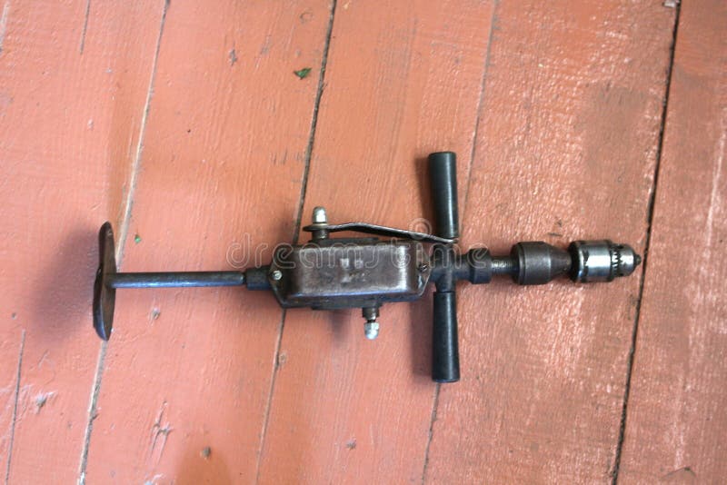 Mechanical drill stock image. Image of drilling, hand - 132479523