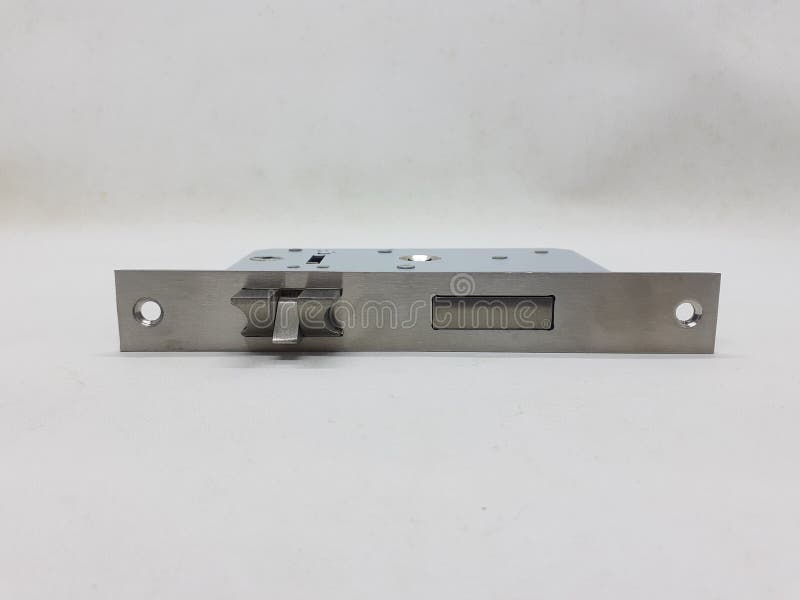 Mechanical and Electrical Door Handle and Its Component on White ...