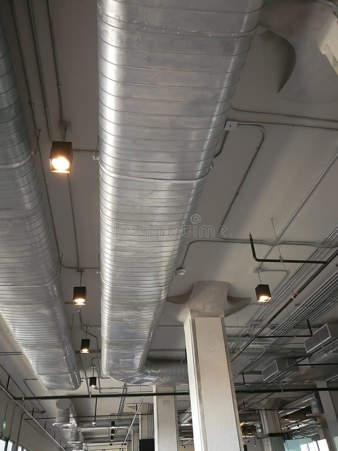 Mechanical and Electrical Work is Laid Prior To Ceiling Installation ...