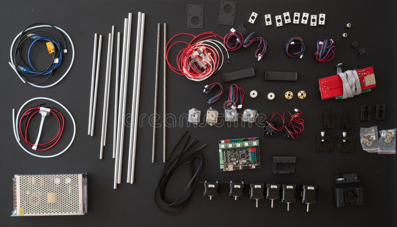 Mechanical and Electronic Parts Stock Photo - Image of technology ...