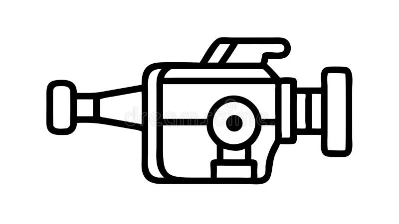 Mechanical Engine Part Vector Outline Icon, Vector Design Generative AI ...