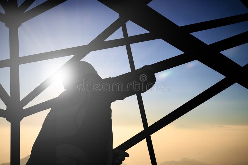 Mechanical Engineer Check the Machine before Starting Work To En Stock ...