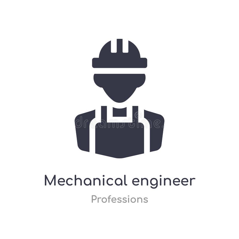 Mechanical Engineer Icon. Isolated Mechanical Engineer Icon Vector ...