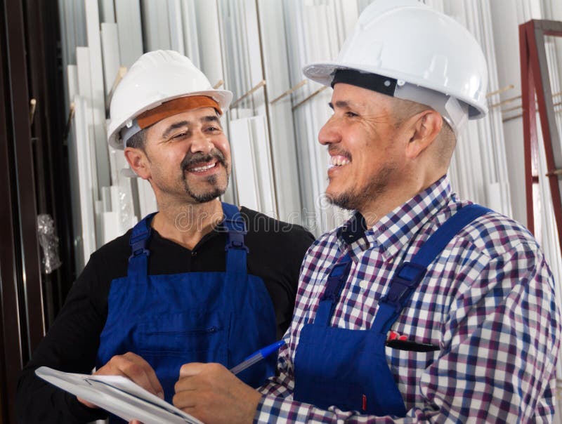 Mechanical Engineer Inspecting the Work of Labour at Modern Fact Stock ...