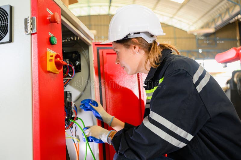 Mechanical Engineer Repairing Engine Machine at Factory Stock Image ...