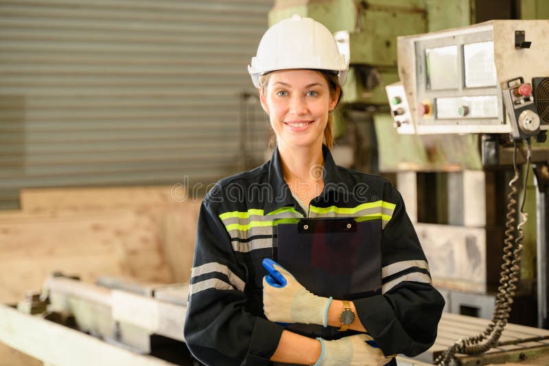 Mechanical Engineer Repairing Engine Machine at Factory Stock Photo ...