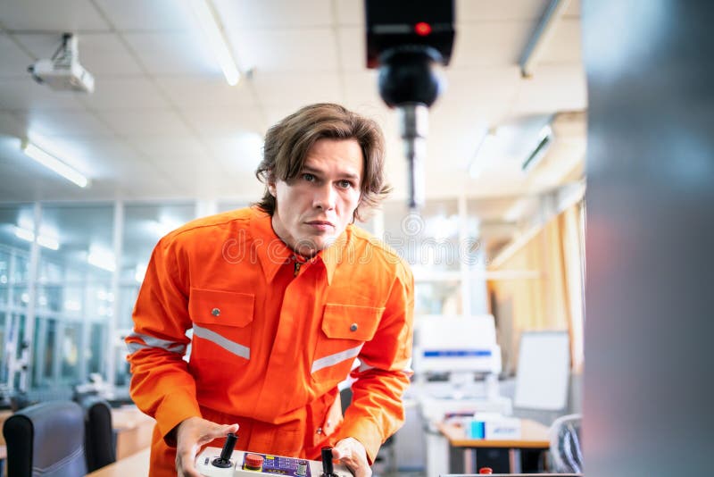 Mechanical Engineer Using Coordinate Measuring Machine CMM Measurement ...