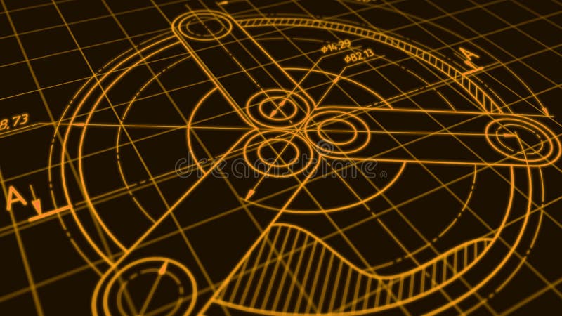 Mechanical Engineering Background .Technology Banner.Technical Drawing ...