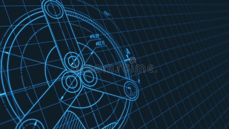 Engineering Background.Technical Drawing .Technology Banner.Vector ...
