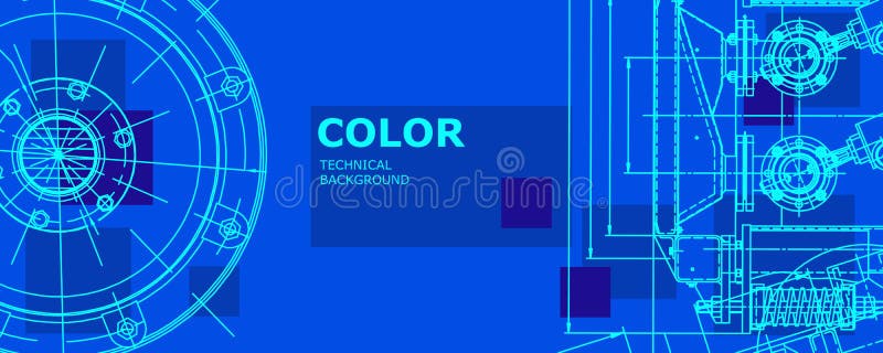 Mechanical Engineering Drawing. Abstract Drawing Stock Vector ...