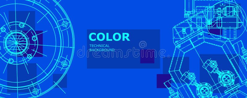 Mechanical Engineering Drawing. Abstract Drawing Stock Photo - Image of ...