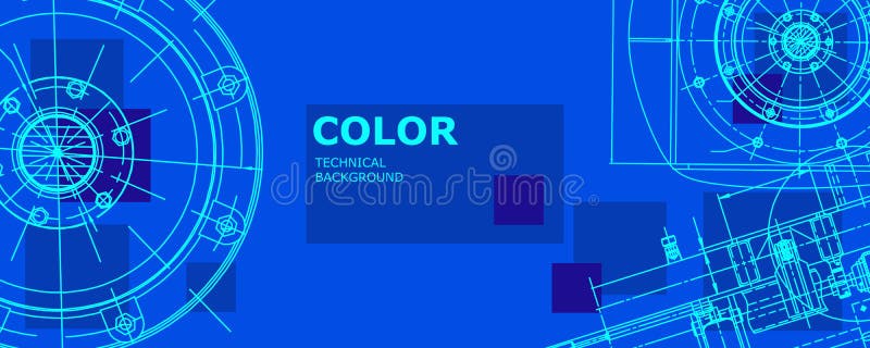 Mechanical Engineering Drawing. Abstract Drawing Stock Vector ...