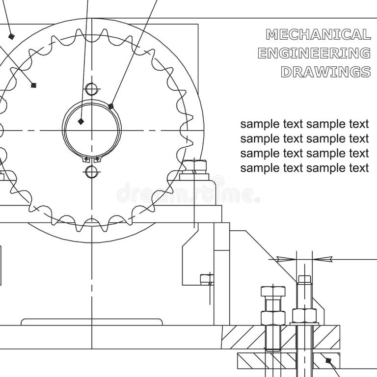 Mechanical Engineering Drawing Stock Illustrations – 34,968 Mechanical ...