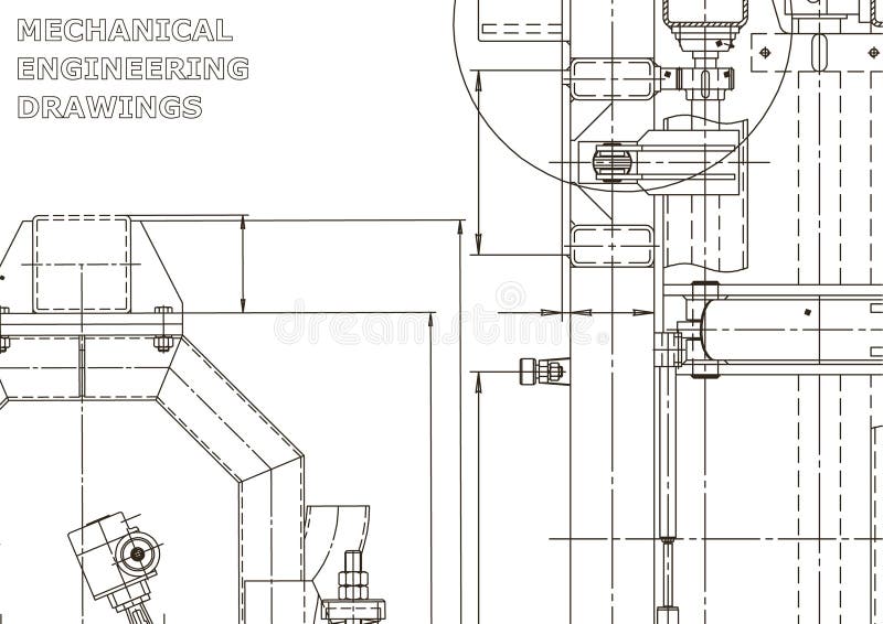 Vector Engineering Illustration. Cover, Flyer, Banner, Background Stock ...