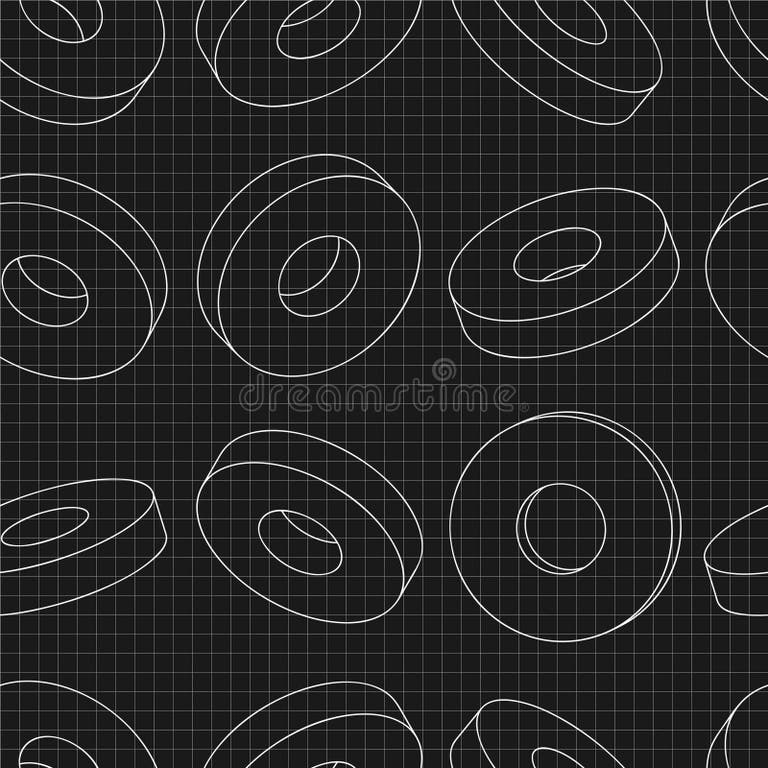 Mechanical Engineering Drawings on Black Background. Cutter, Assembly ...