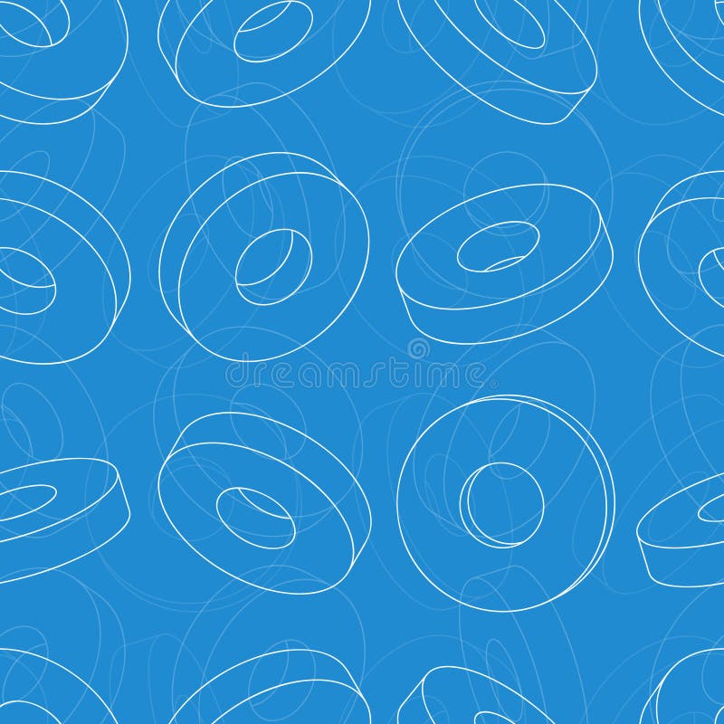 Mechanical Engineering Drawings on Blue Background. Cutter, Assembly ...