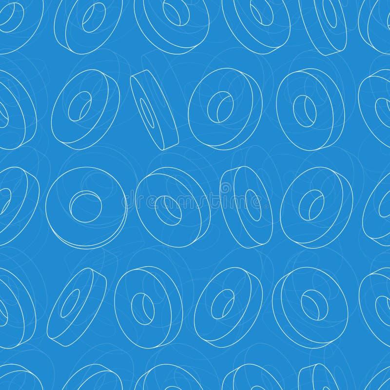 Mechanical Engineering Drawings on Blue Background. Cutter, Assembly ...