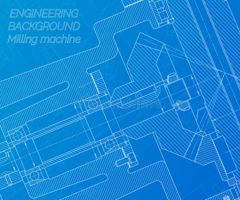 Blue Mechanical Engineering Drawings Stock Illustrations – 2,282 Blue ...