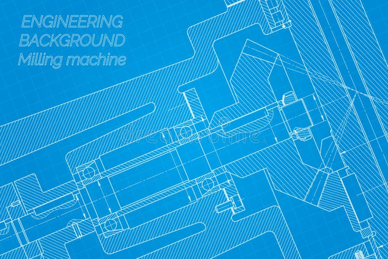 Blue Mechanical Engineering Drawings Stock Illustrations – 2,284 Blue ...