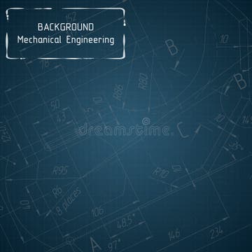 Blue Mechanical Engineering Drawings Stock Illustrations – 2,397 Blue ...
