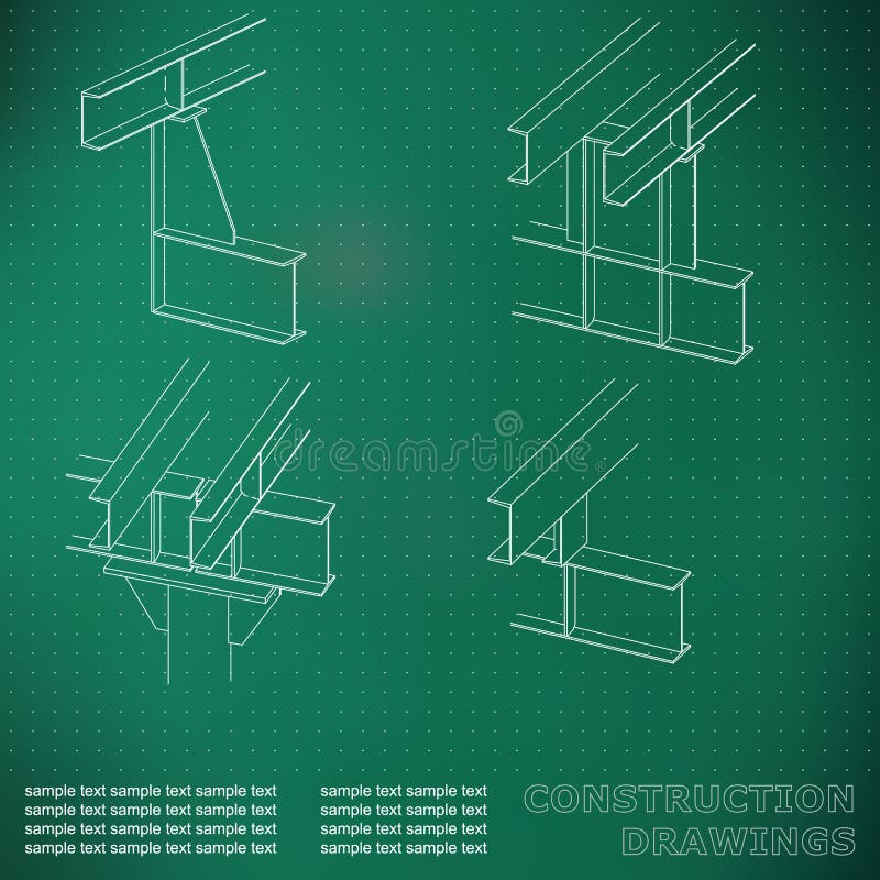 Mechanical Engineering Drawings Stock Vector - Illustration of draft ...