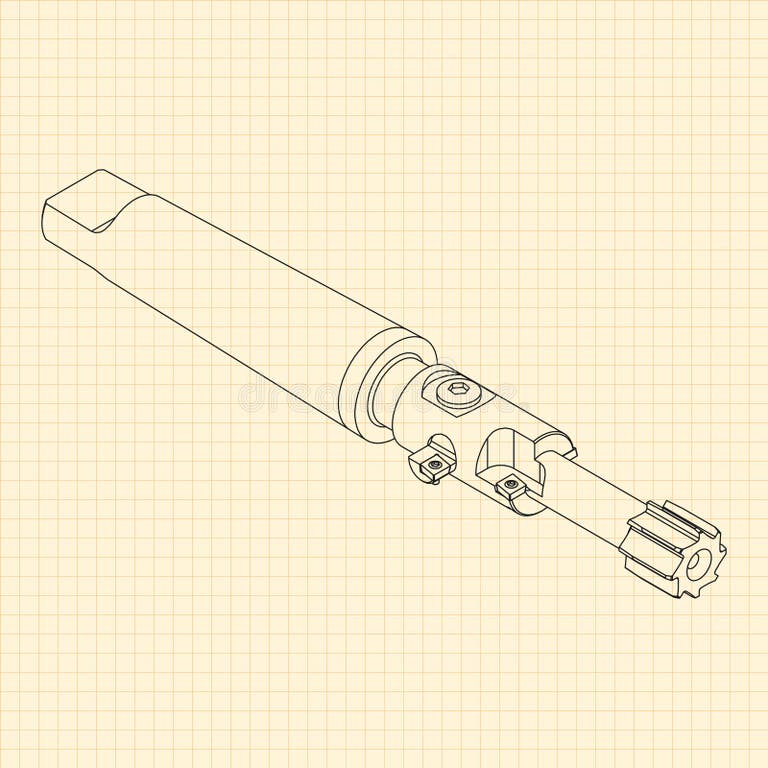 Mechanical Engineering Drawings. Tap Tools, Borer. Technical Design ...