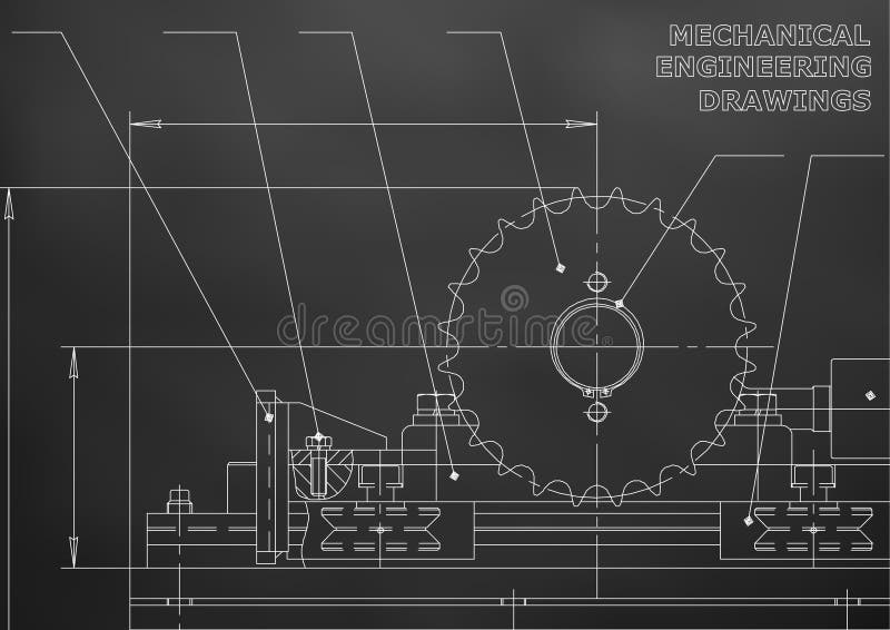 Mechanical Engineering Drawings. Vector Engineering Drawing Stock ...