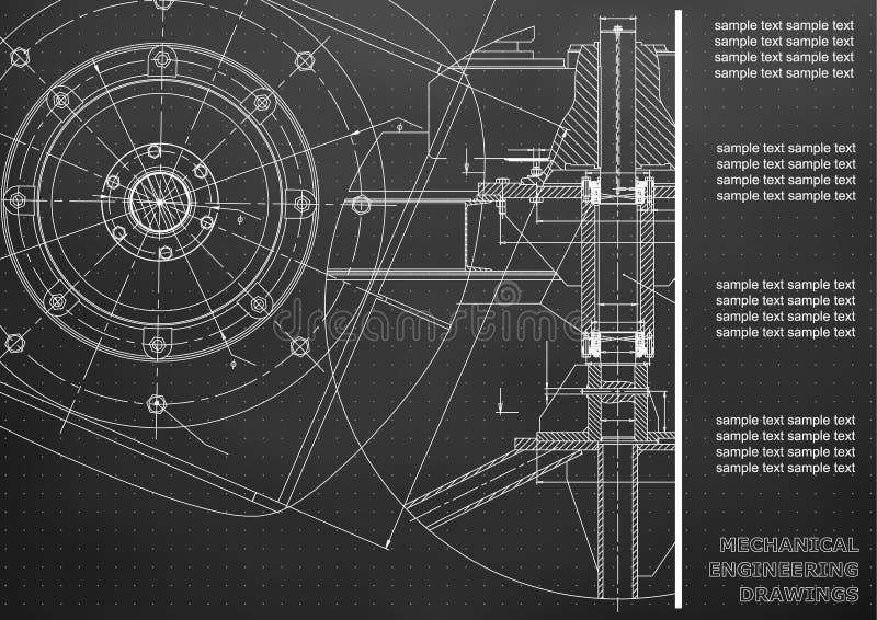 Mechanical Engineering Drawings. Vector Engineering Drawing Stock ...