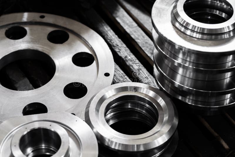 Mechanical Engineering Parts Production Stock Image - Image of service ...