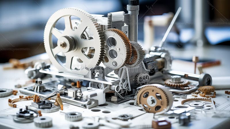 Mechanical Engineering Practice.AI Generated Stock Illustration - Illustration of operation ...