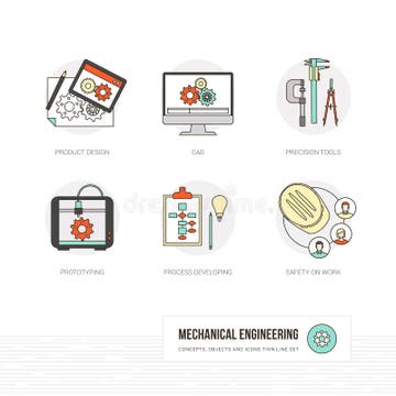 Mechanical Engineering Icons Stock Illustrations – 13,193 Mechanical ...